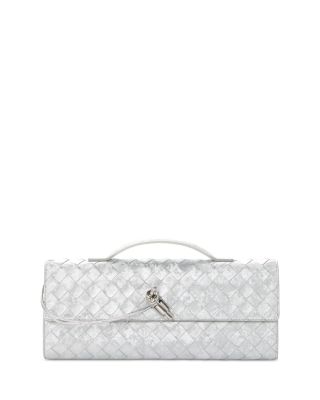 Click here for Bottega Veneta Andiamo Intrecciato Leather Clutch prices