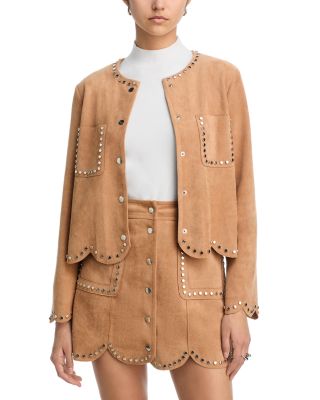 Click here for Aqua Faux Suede Jacket - Exclusive prices