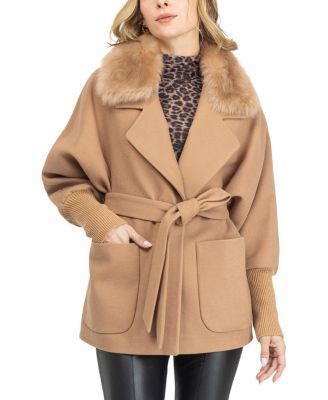 Click here for Gorski Fabric Jacket with Detachable Shearling Lam... prices