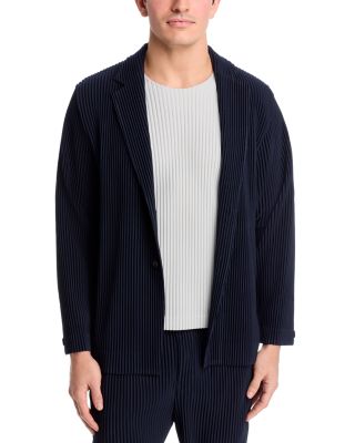 Click here for Homme PLISSE Issey Miyake Basics Ribbed Blazer prices