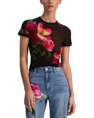 Click here for Alice and Olivia Tess Crewneck Tee prices