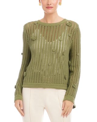 Click here for Fifteen Twenty Liv Crochet Sweater prices