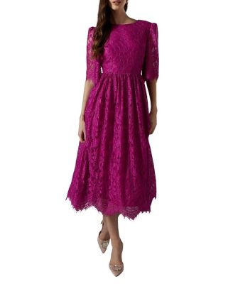 Click here for Coast Lace Short Sleeve Midi Dress prices