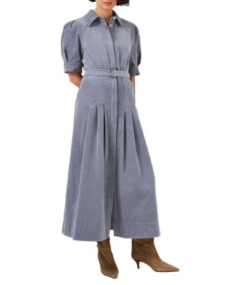 Click here for Mint Velvet Womens Corduroy Belted Midi Dress prices