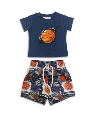 Click here for Little Mish Boys Basketball Tee & Mesh Shorts Set... prices