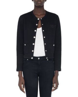 Click here for Zadig & Voltaire Cama Snap Front Sweatshirt prices