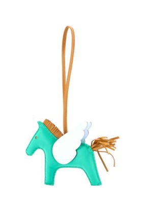 Click here for Pre-Owned HERMES Mm Pegase Rodeo Bag Charm Leather prices