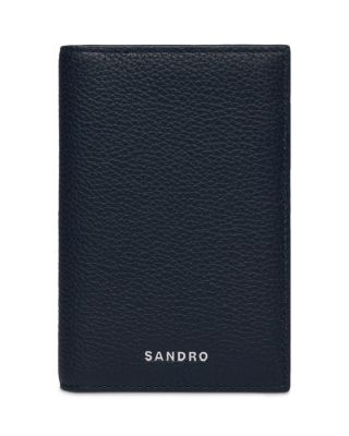 Click here for Sandro Grained Leather Foldable Card Holder prices