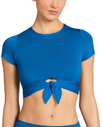 Robin Piccone Ava Swim Cropped Tee | Bloomingdale's Women