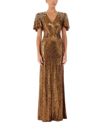 Click here for Jenny Packham Manon Sequin-Embellished Dress prices