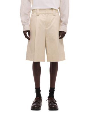 Click here for Helmut Lang Relaxed Fit Pleated Chino Shorts prices