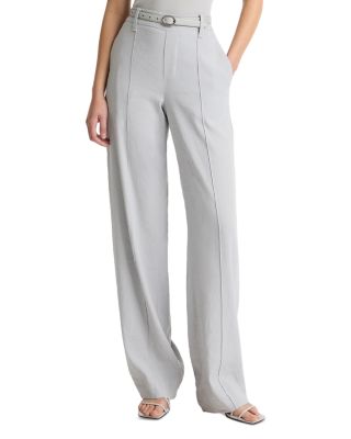 Click here for Vince Linen-Blend High-Rise Pull-On Pant prices