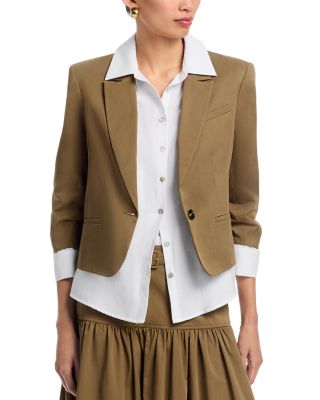 Click here for Cinq a Sept Peri Ruched Sleeve Jacket prices