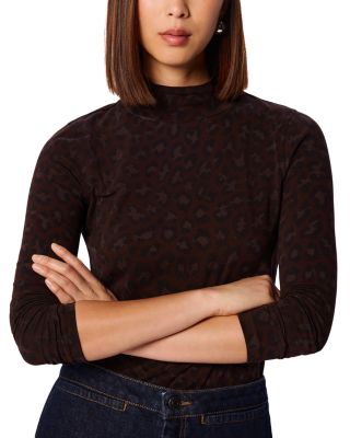 Click here for Whistles Leopard Print Fitted Jersey Top prices