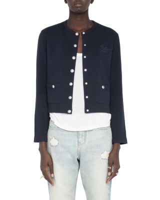 Click here for Zadig & Voltaire Cama Snap Front Sweatshirt prices