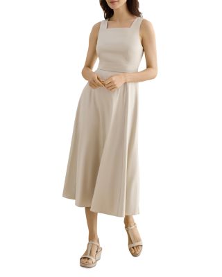 Click here for Hobbs London Trinity Square Neck Dress prices