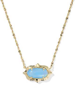 Click here for Kendra Scott Elisa Scallop Frame Short Pendant Nec... prices