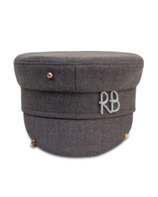 Click here for Ruslan Baginskiy Embellished Gray Baker Boy Cap prices