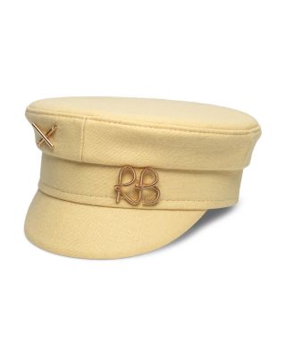 Click here for Ruslan Baginskiy Embellished Yellow Baker Boy Cap prices
