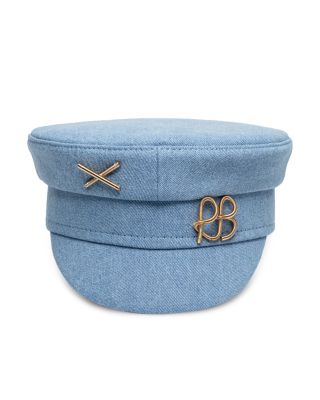 Click here for Ruslan Baginskiy Embellished Denim Baker Boy Cap prices