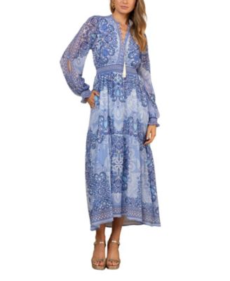 Click here for Hale Bob Eleanora Chiffon Maxi Dress prices