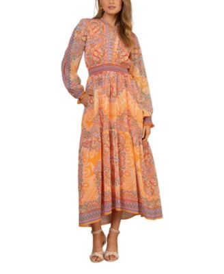 Click here for Hale Bob Eleanora Chiffon Maxi Dress prices
