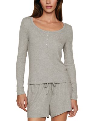 Click here for Eberjey Dream Ribbed Henley Top prices