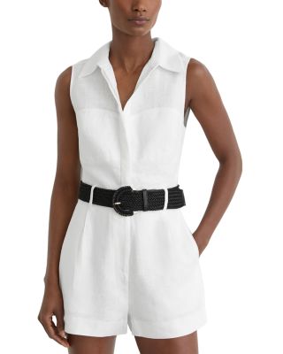 Click here for Reiss Taylor Linen Playsuit prices