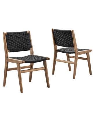 Click here for Modway Saoirse Woven Rope Wood Dining Side Chair... prices