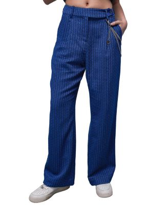 Click here for Wildfang The Empower Jacquard Wide Leg Trouser prices