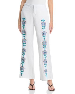 Click here for Johnny Was Boheme Linen Flare Pants prices
