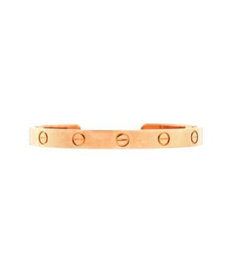 Click here for Pre-Owned Cartier Love Cuff Bracelet 18K Rose Gold prices