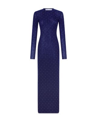 Click here for Rabanne Studded Long Sleeve Maxi Dress prices