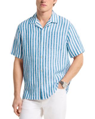 Click here for Michael Kors Stripe Linen Camp Shirt prices