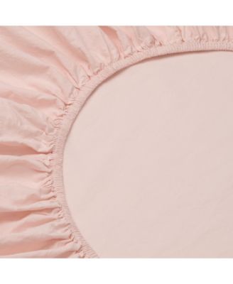 Click here for Piglet in Bed Washed Cotton Percale Fitted Sheet... prices
