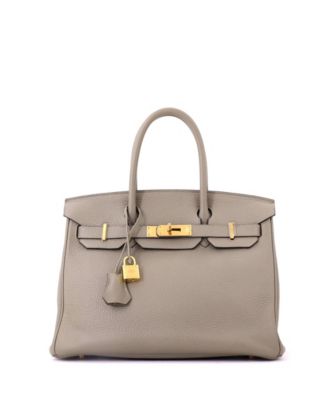 Click here for Pre-Owned HERMES Birkin 30 Handbag Green Clemence... prices