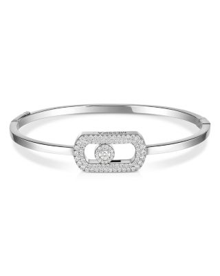 Click here for Messika 18K White Gold So Move Diamond Link Bangle... prices