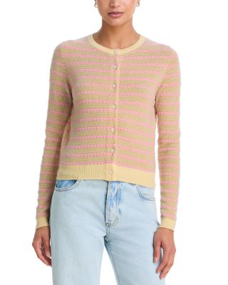 Click here for Guest in Residence Jane Cashmere Pebble Striped Ca... prices
