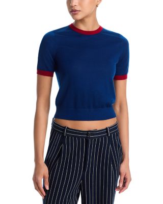 Click here for Guest in Residence Airy Cashmere Ringer Tee prices