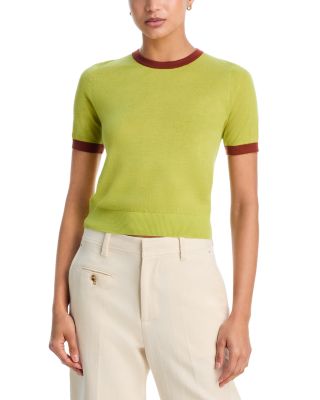 Click here for Guest in Residence Airy Cashmere Ringer Tee prices