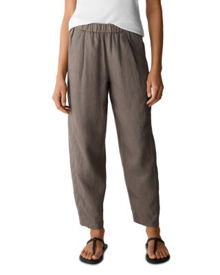 Click here for Eileen Fisher Petites Pleated Lantern Linen Ankle... prices