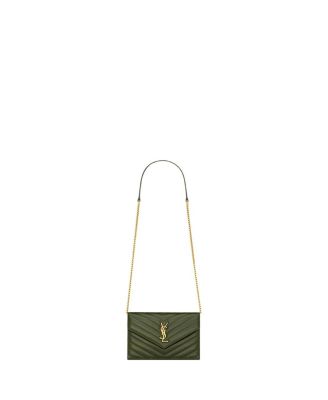 Click here for Saint Laurent Cassandre Envelope Chain Wallet in L... prices