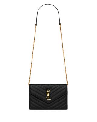 Click here for Saint Laurent Cassandre Envelope Chain Wallet in L... prices