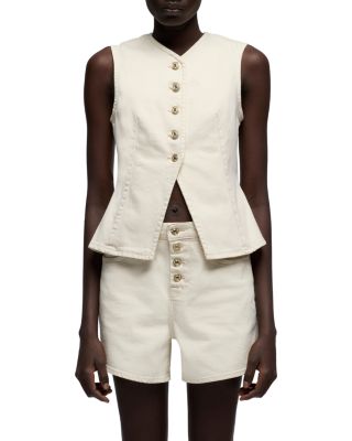 Click here for 7 For All Mankind Denim Lady Vest in Moondust prices