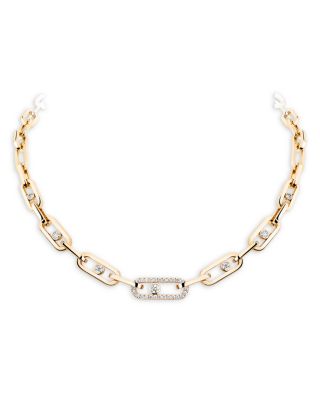 Click here for Messika 18K Yellow Gold Move Link Diamond Chain Ad... prices