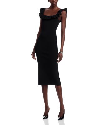 Click here for Michael Kors Ruffled Stretch Viscose Midi Dress prices