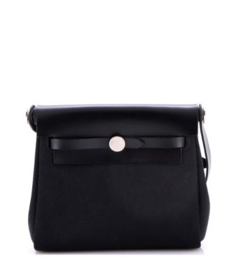 Click here for Pre-Owned HERMES 20 Herbag Zip Toile and Leather prices