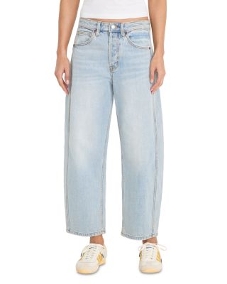 Click here for Good American Vintage High Rise Barrel Ankle Jeans... prices