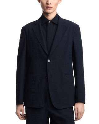 Click here for Emporio Armani Regular Fit Seersucker Blazer prices