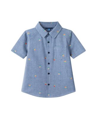 Click here for Andy & Evan Boys Seersucker Buttondown Shirt - Lit... prices